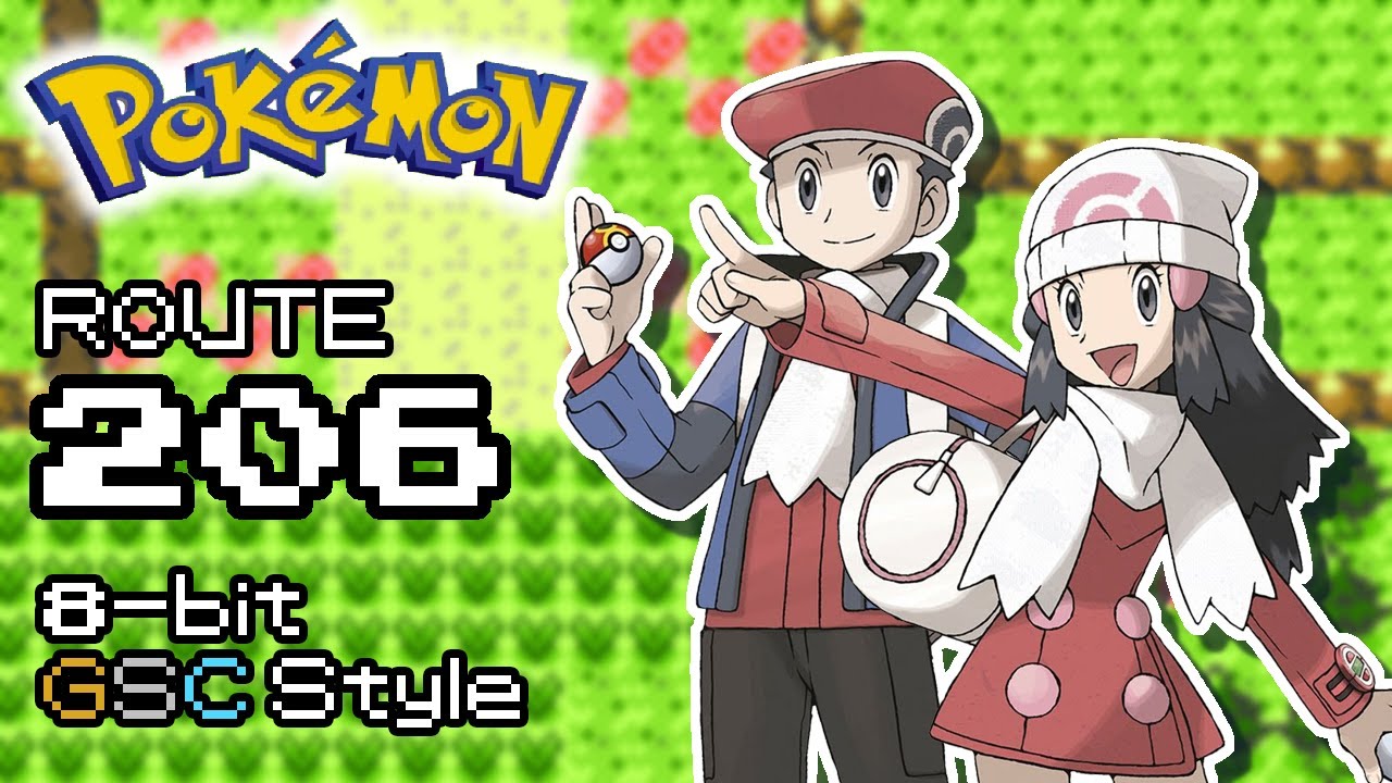 Route 206, 207, 208 - 8-Bit Pokémon DPPt (GSC Style) - YouTube