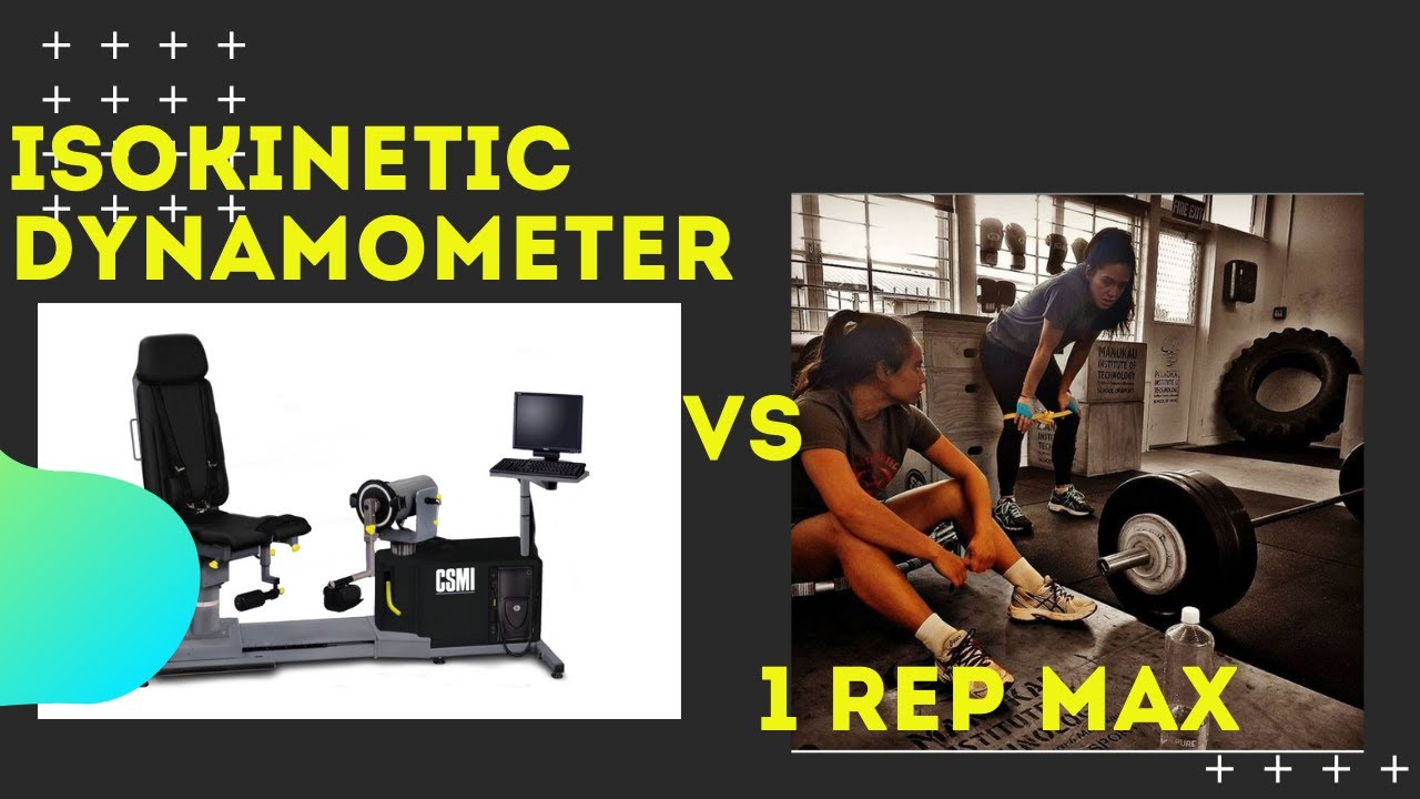 Isokinetic dynamometry vs 1 Rep Max testing - Pros and Cons - YouTube