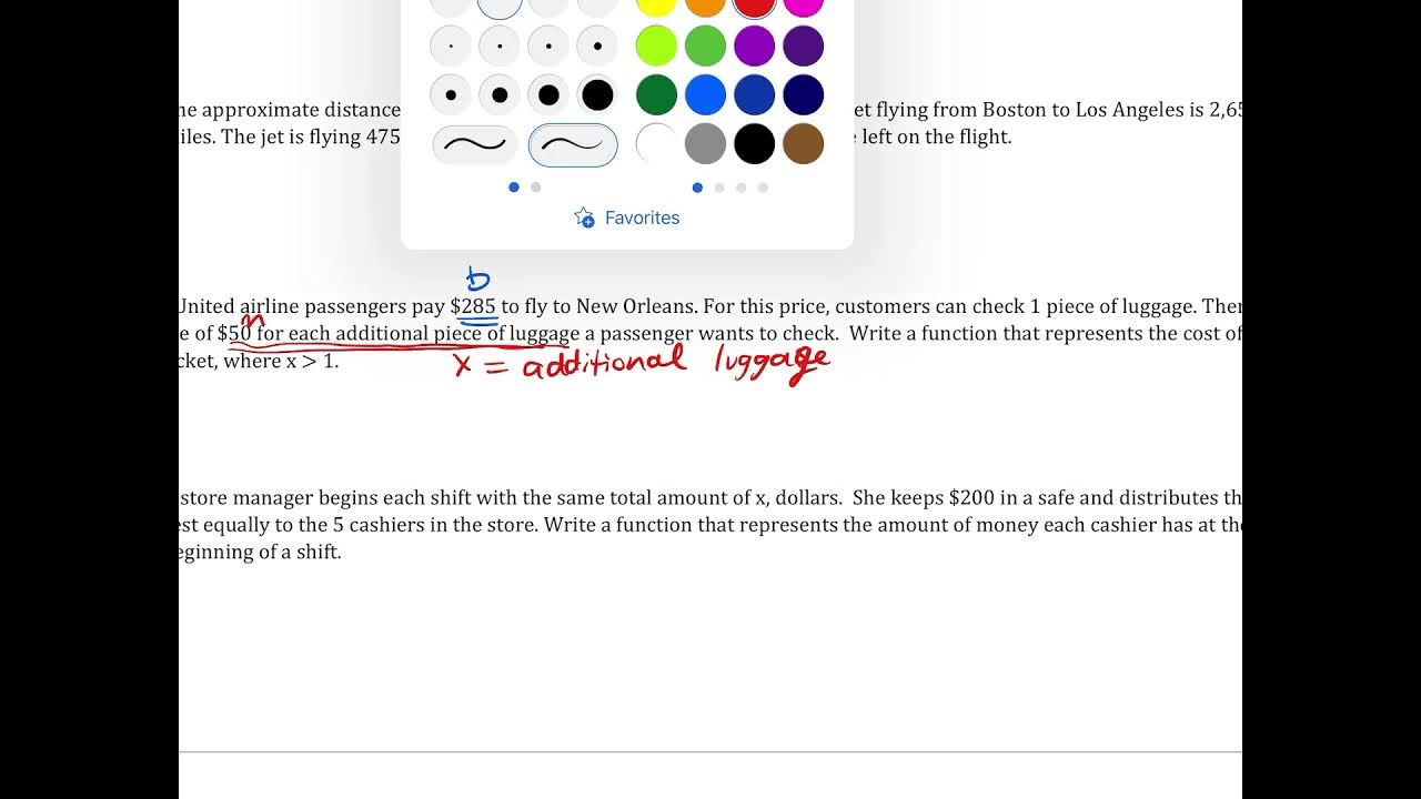 Writing Linear Equations Given verbal description 2 - YouTube
