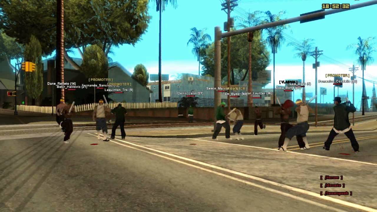 SAMP: Zara Gaming Roleplay | Hood Fight #1 GSF (win) vs MS13 - YouTube