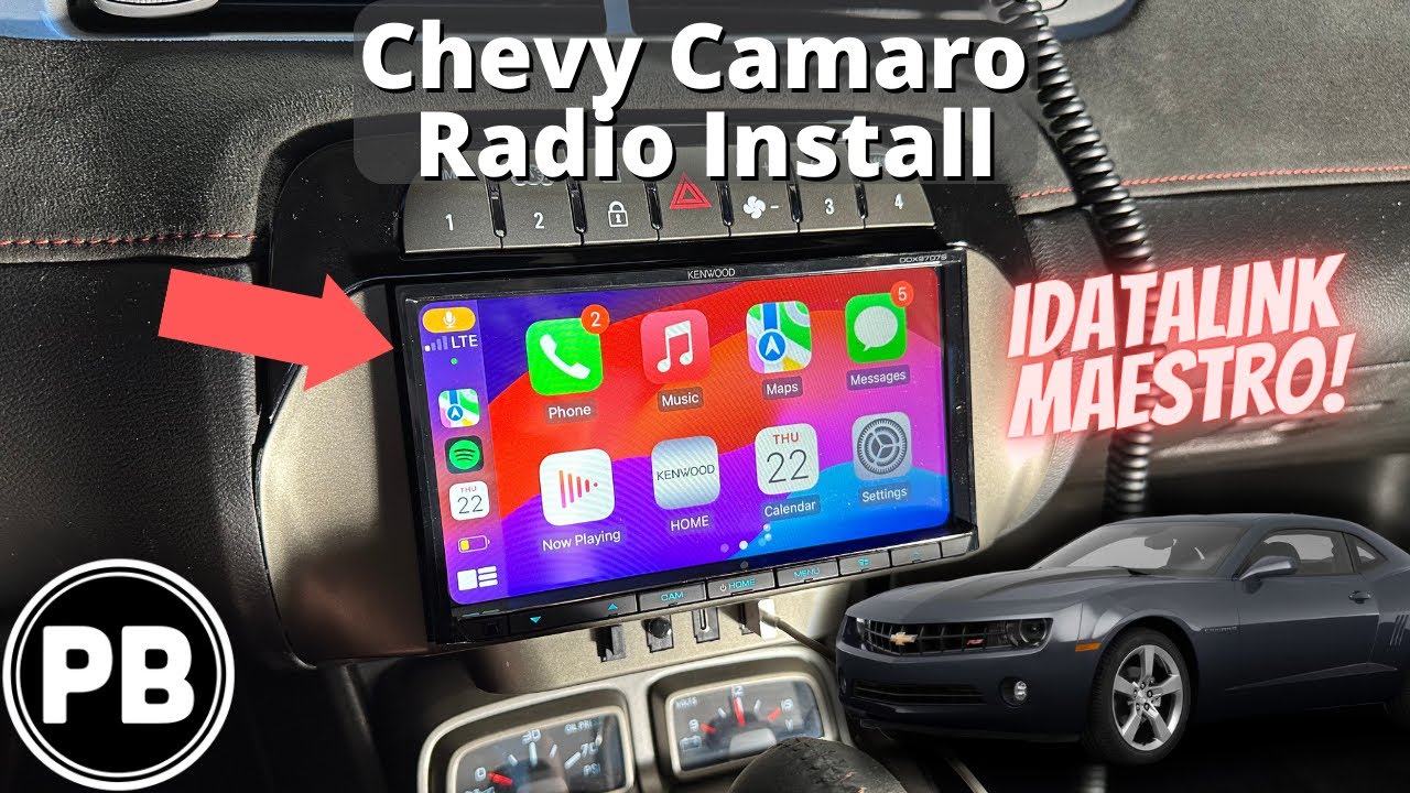 2010 - 2015 Chevy Camaro Radio Install - YouTube