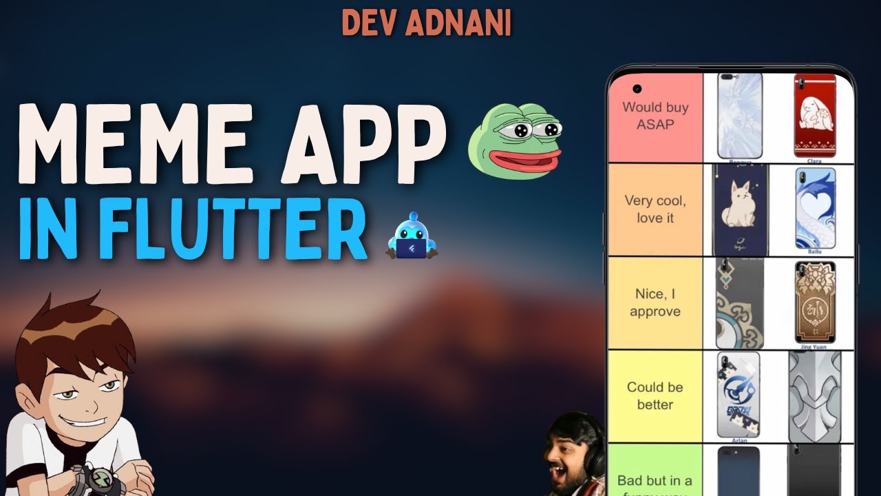 I Created a Tier List Meme App in Flutter in 1 Hour 🤡 | Tier List Meme ...