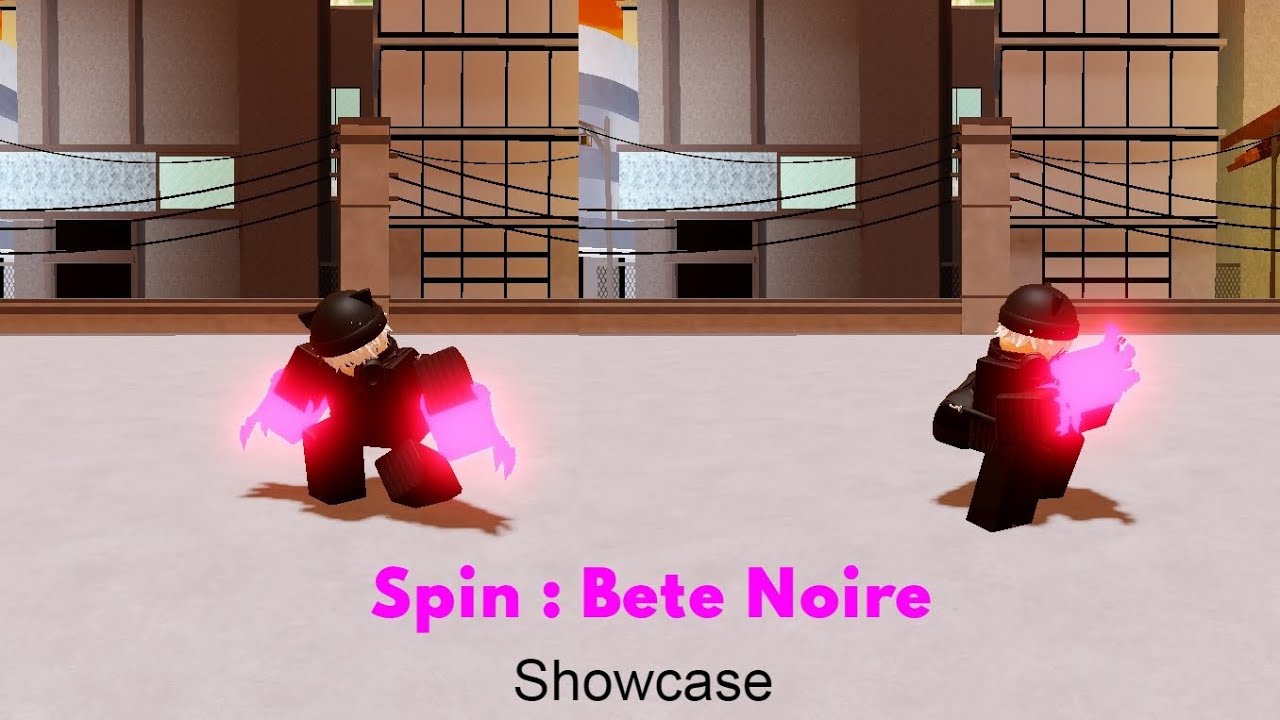Spin : Bete Noire, Showcasing Skill Effects ( ROBLOX - Sakura Stand ...