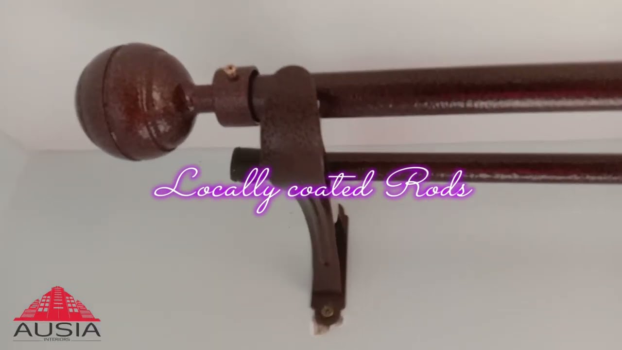 LOCAL POWDER COATED CURTAIN RODS - YouTube