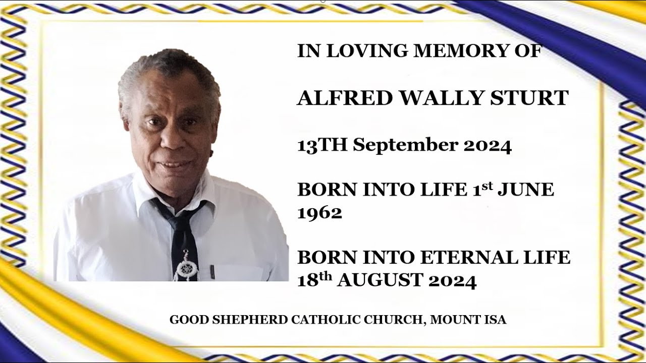 Funeral Service for Alfred Wally Sturt - YouTube