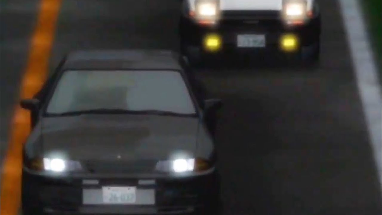 [INITIAL D] AE86 VS R32 with Back On The Rocks - YouTube