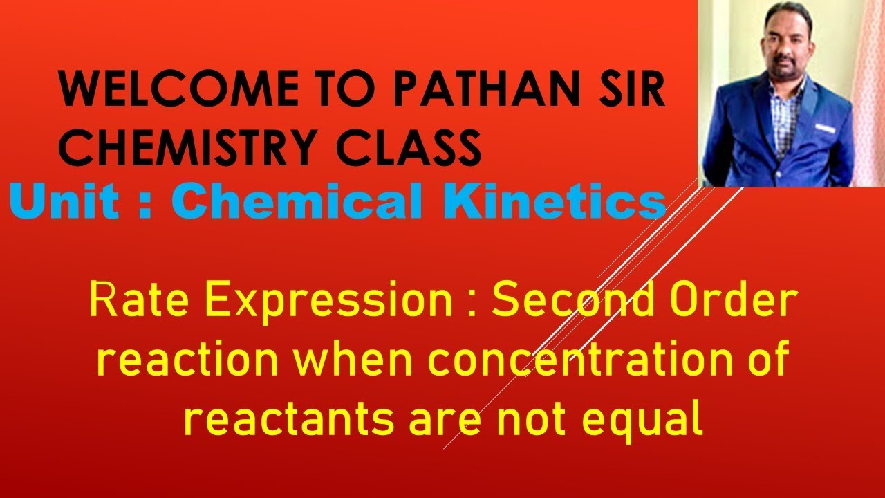 Second order Rate expression when the concentration of reactants are ...