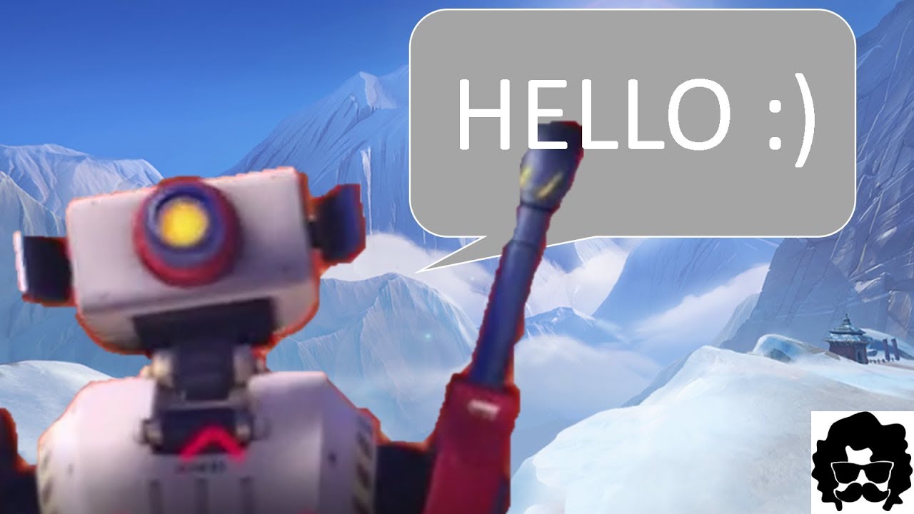 Training Robot Says Hello! - Overwatch Practice Range (NEW!... possibly ...