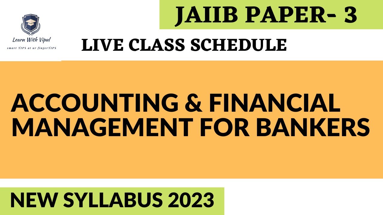 Live Class Schedule || New Syllabus || JAIIB 2023 || DBF 2023 - YouTube