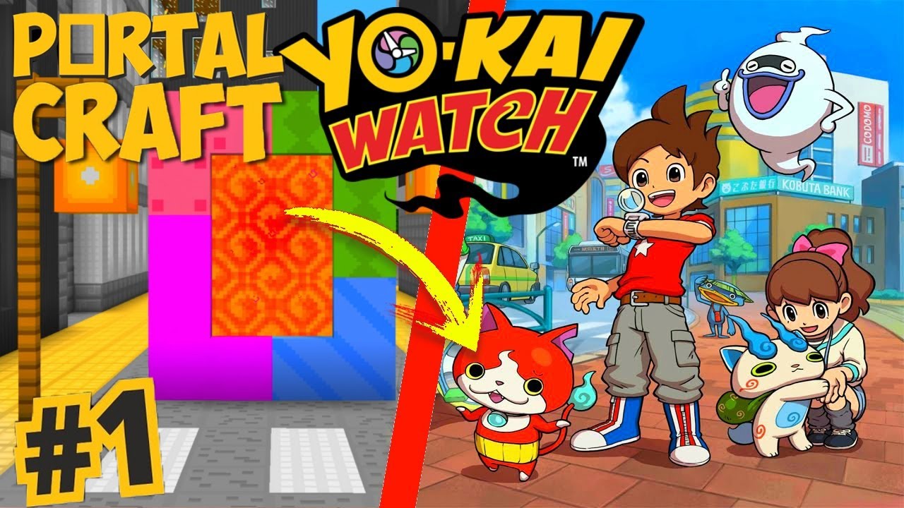 MİNECRAFT'TA YOKAİ WATCH DÜNYASI PORTALI - YouTube