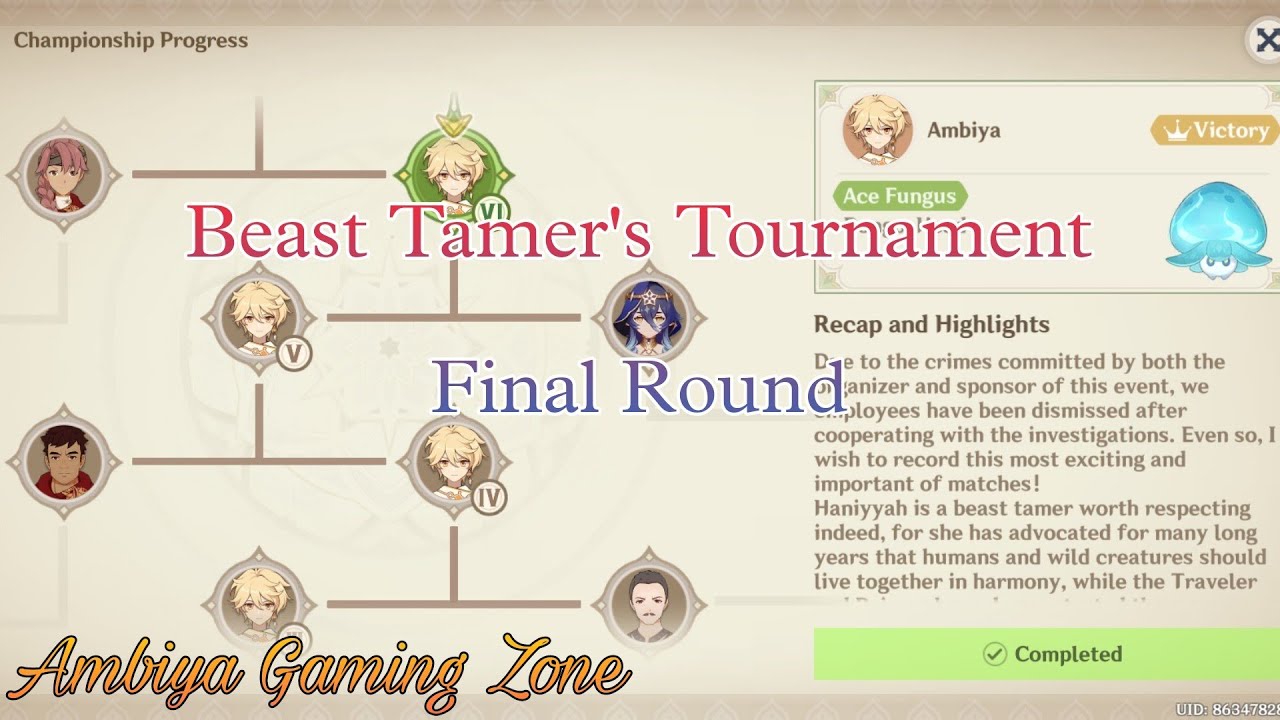 Beast Tamers Tournament Final Battle #agousegaminggallery - YouTube