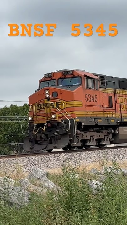 BNSF 5345 - August 30, 2024 #bnsf #railfan #railroad #train - YouTube