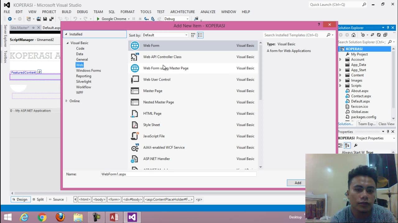 Tutorial Membuat Web Input Data Menggunakan ASP.Net - YouTube