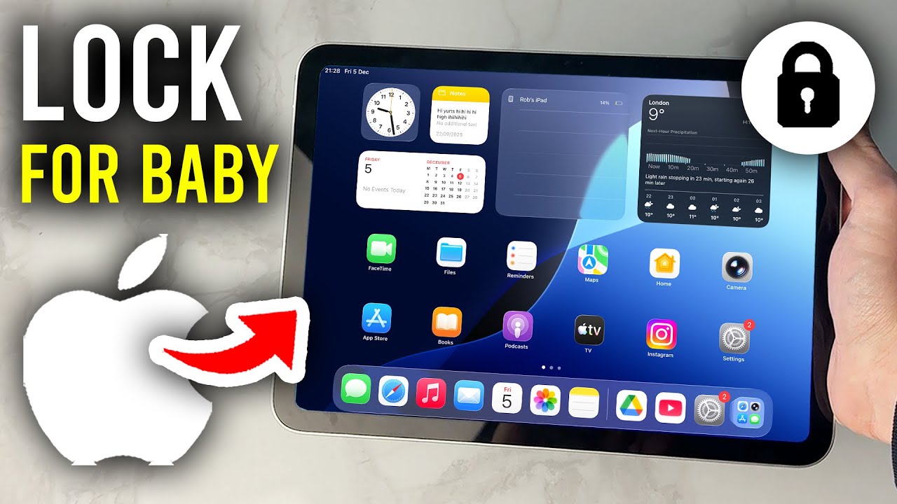 How To Lock iPad Screen For Your Baby - Step By Step - YouTube
