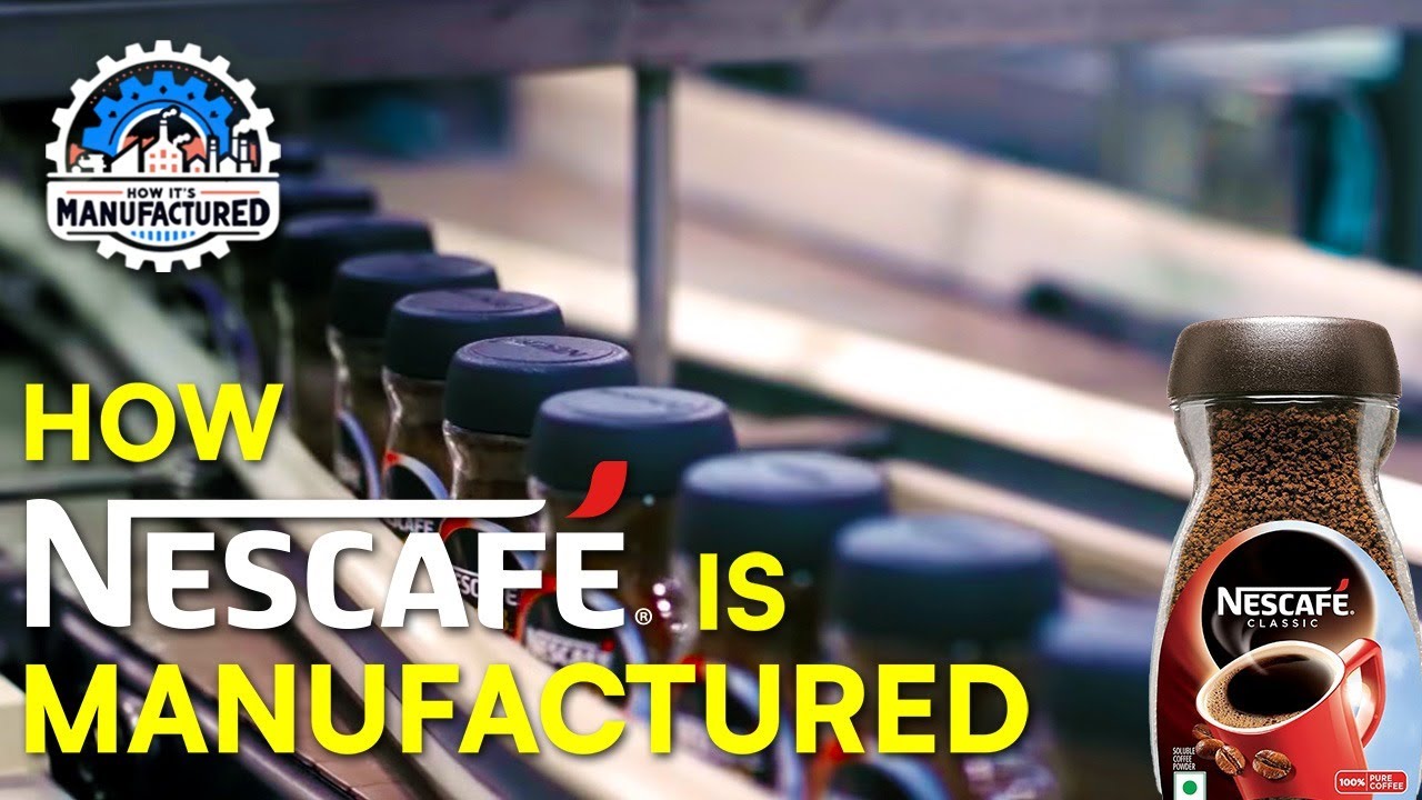 How Nescafe Coffee Is Made in the factory: From Bean to Jar | 4K UHD ...