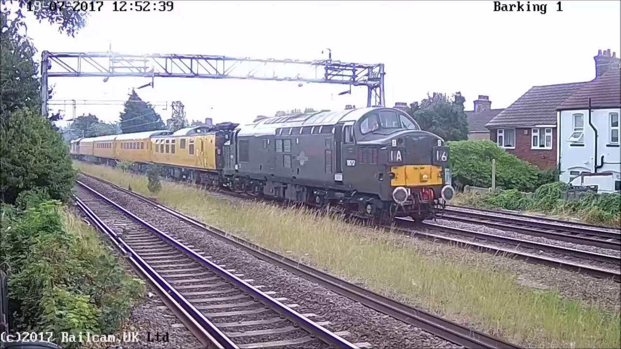 Colas 37116 tnt 37057 passing Barking railcams - YouTube