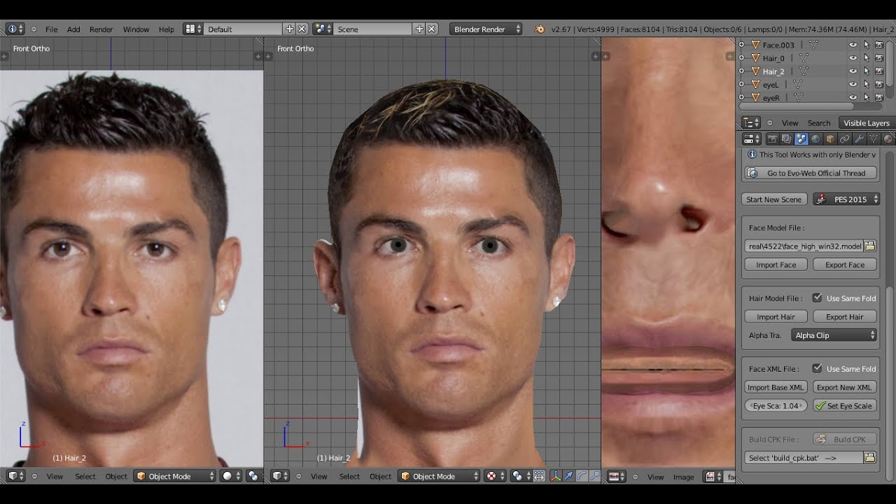 CR7 RONALDO REALISTIC FACEMAKING PES 17 BY PROVE_IT_FACEMAKER - YouTube