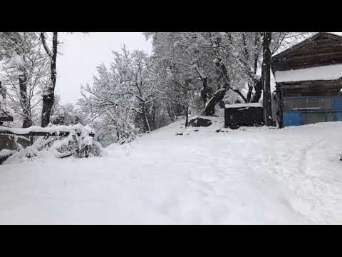 Kışın güzelliği kar yağışı