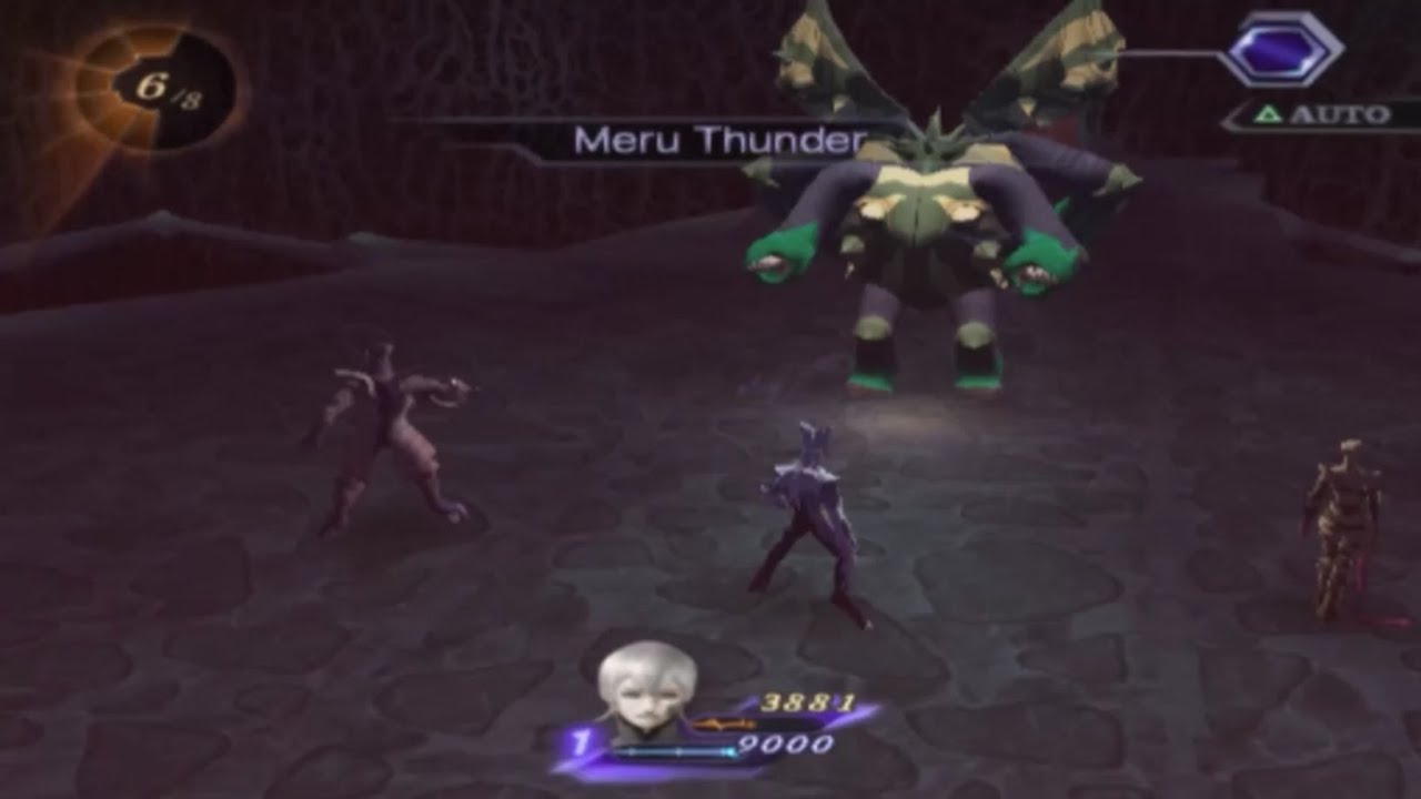 Meganada destroys protagonist Serph, Argilla & Roland in Shin Megami ...
