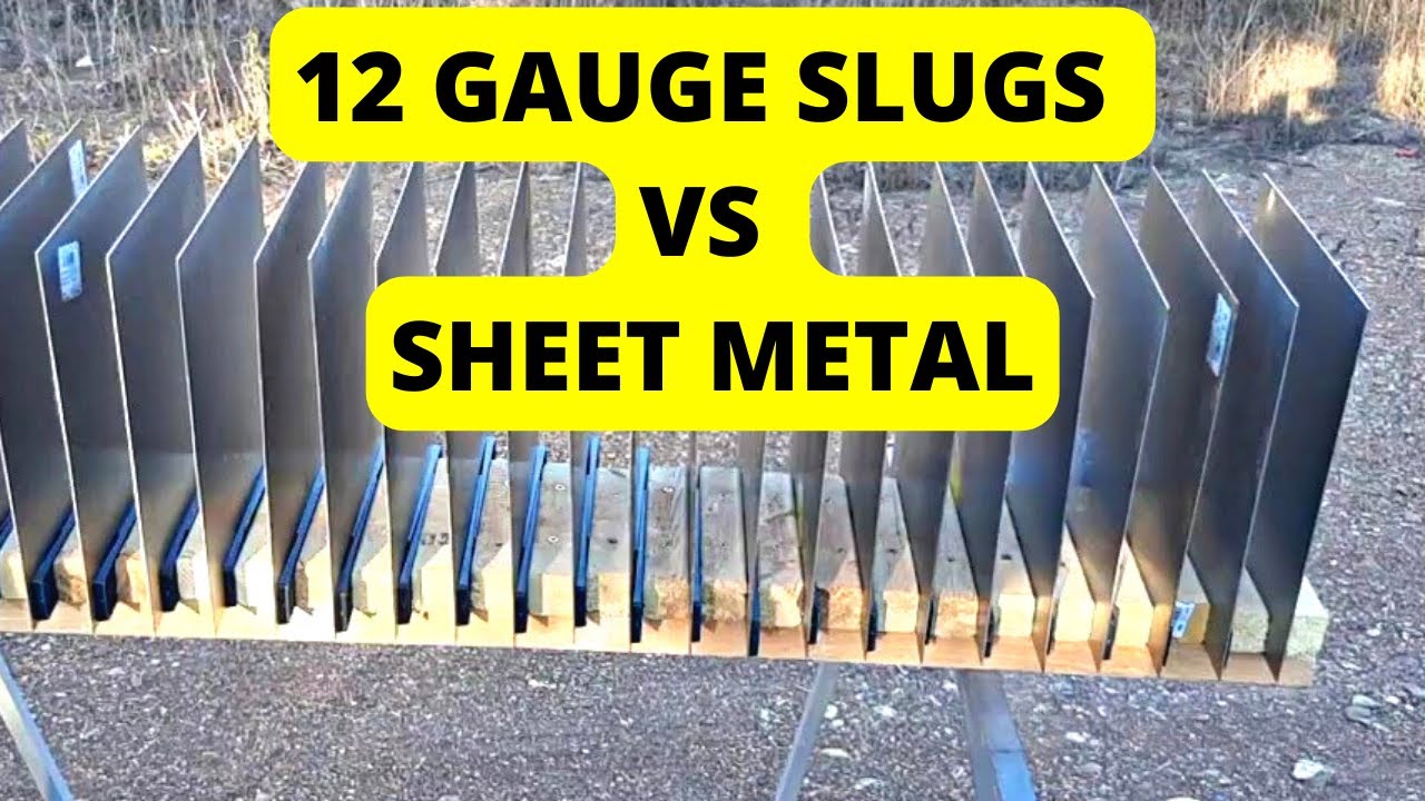 12 Gauge Slugs vs Sheet Metal - Brenneke Special Forces & Winchester ...