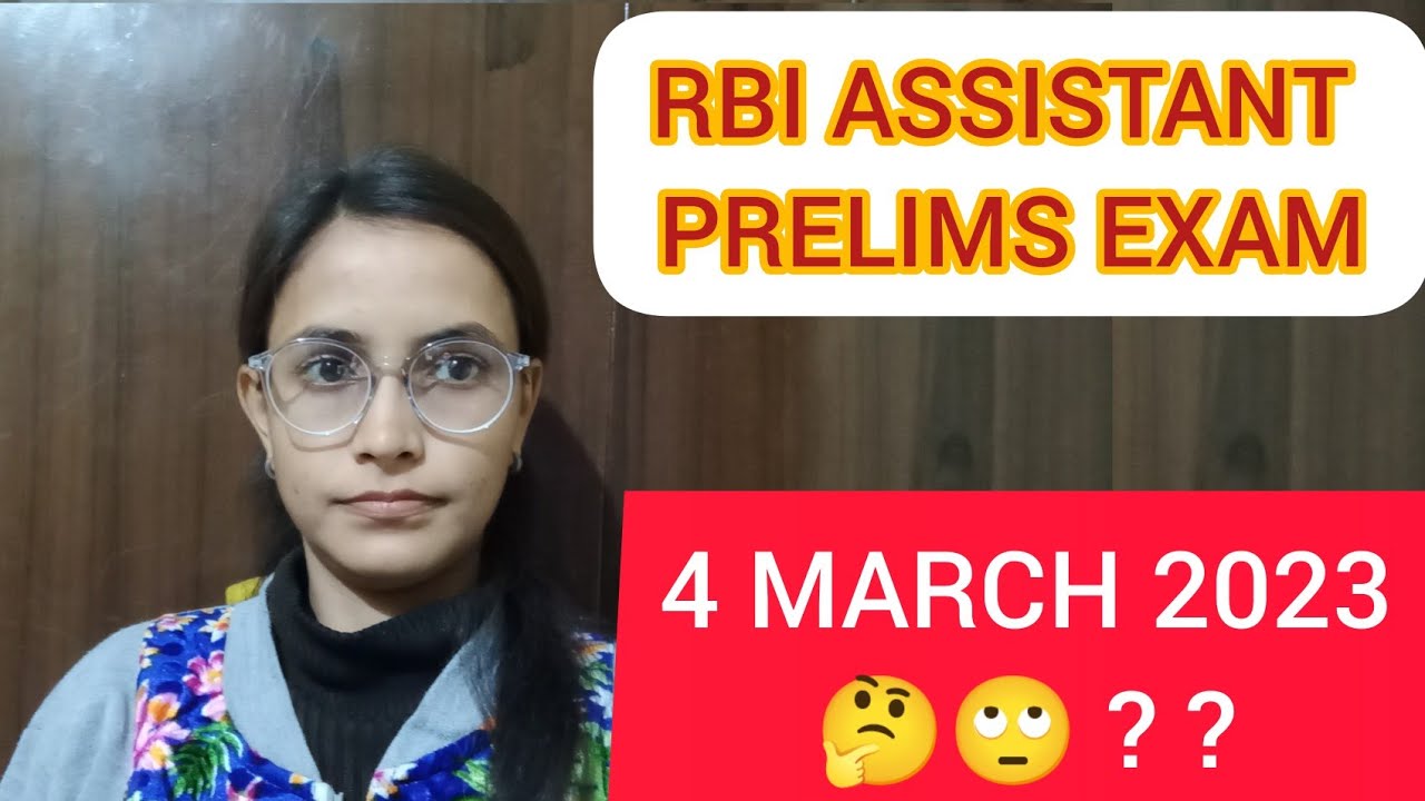 Rbi Assistant Prelims Exam 😨 Date 4 March 😳😳 Rbi Assistant 2023