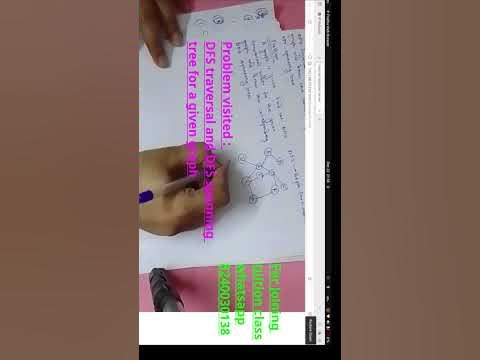 depth first traversal | spanning tree in data structure #dfs # ...