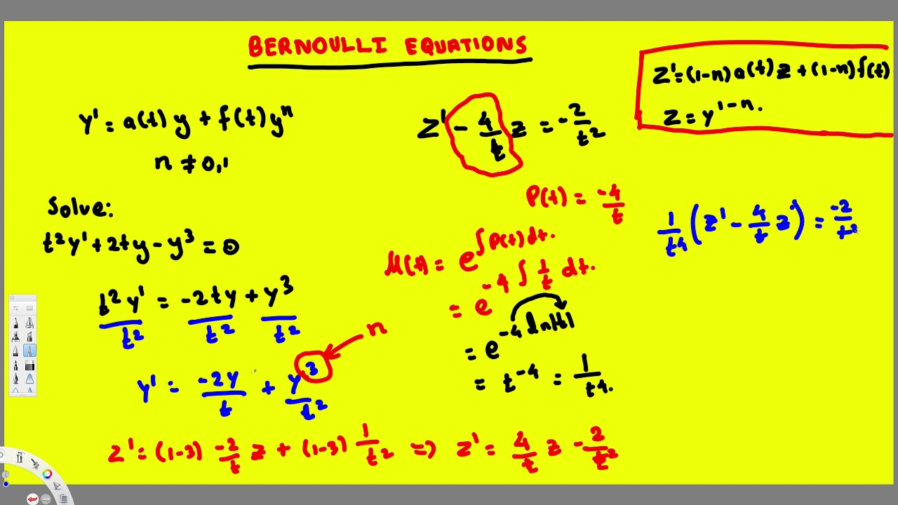 Bernoulli Equation For Differential Equations 1 Differential bernoulli-equation-for-differential-equations-1-differential