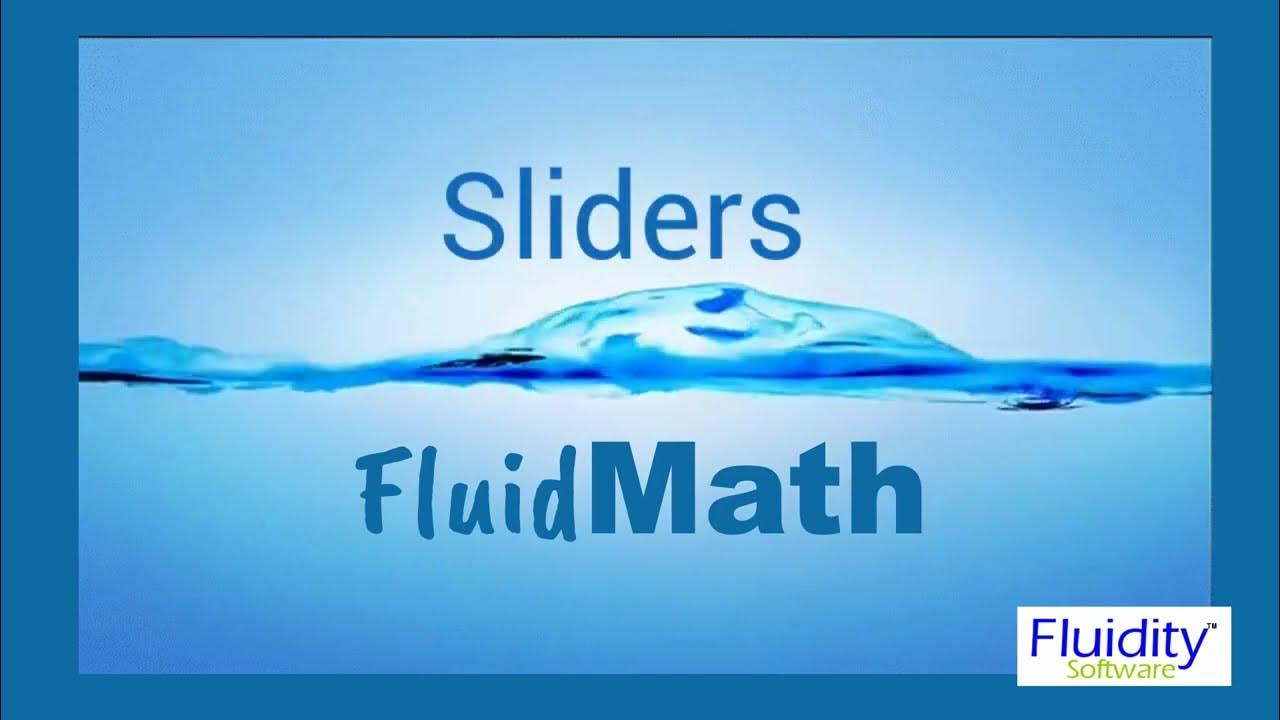 Create Sliders in FluidMath ( Math Whiteboard) - YouTube