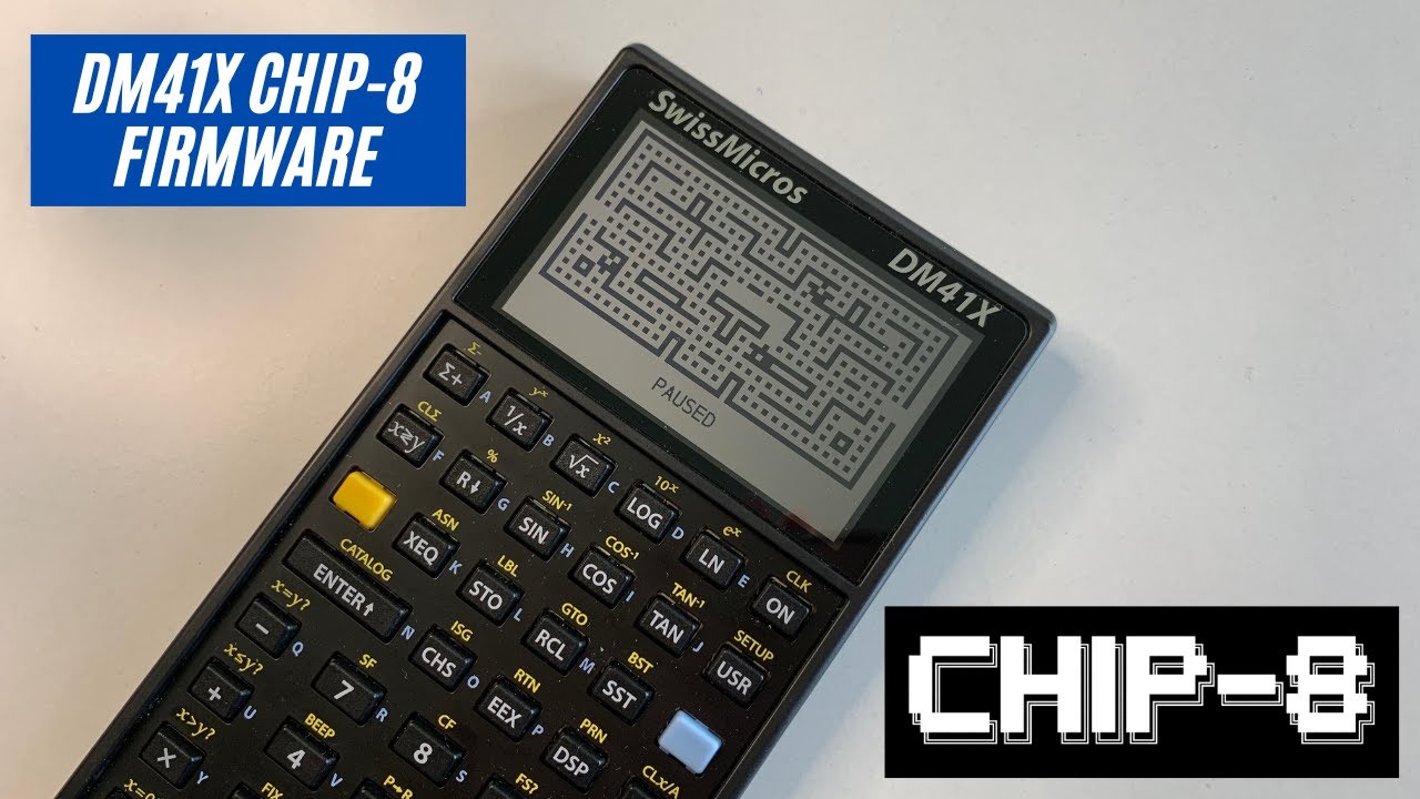 Swissmicros DM41X CHIP-8 Firmware and Games including Space Invaders ...