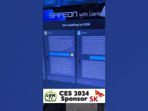 Lon.TV #CES2024 Sponsor SK: X330 AI Inference Processor - YouTube