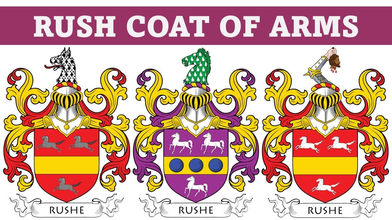 Rush Coat of Arms & Family Crest - Symbols, Bearers, History - YouTube