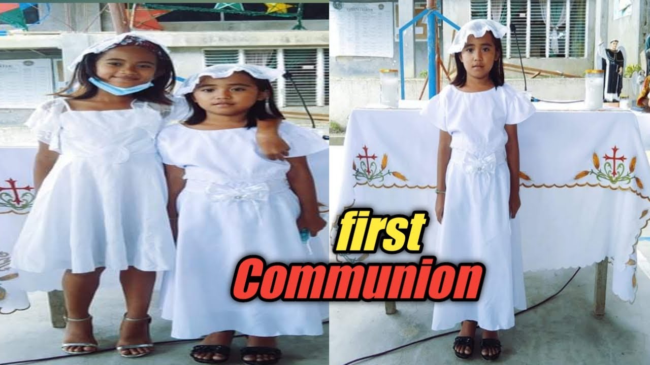 First communion Filipino style - YouTube