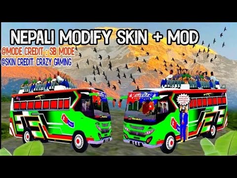 bus simulator indnonesia Nepal #sb mod - YouTube