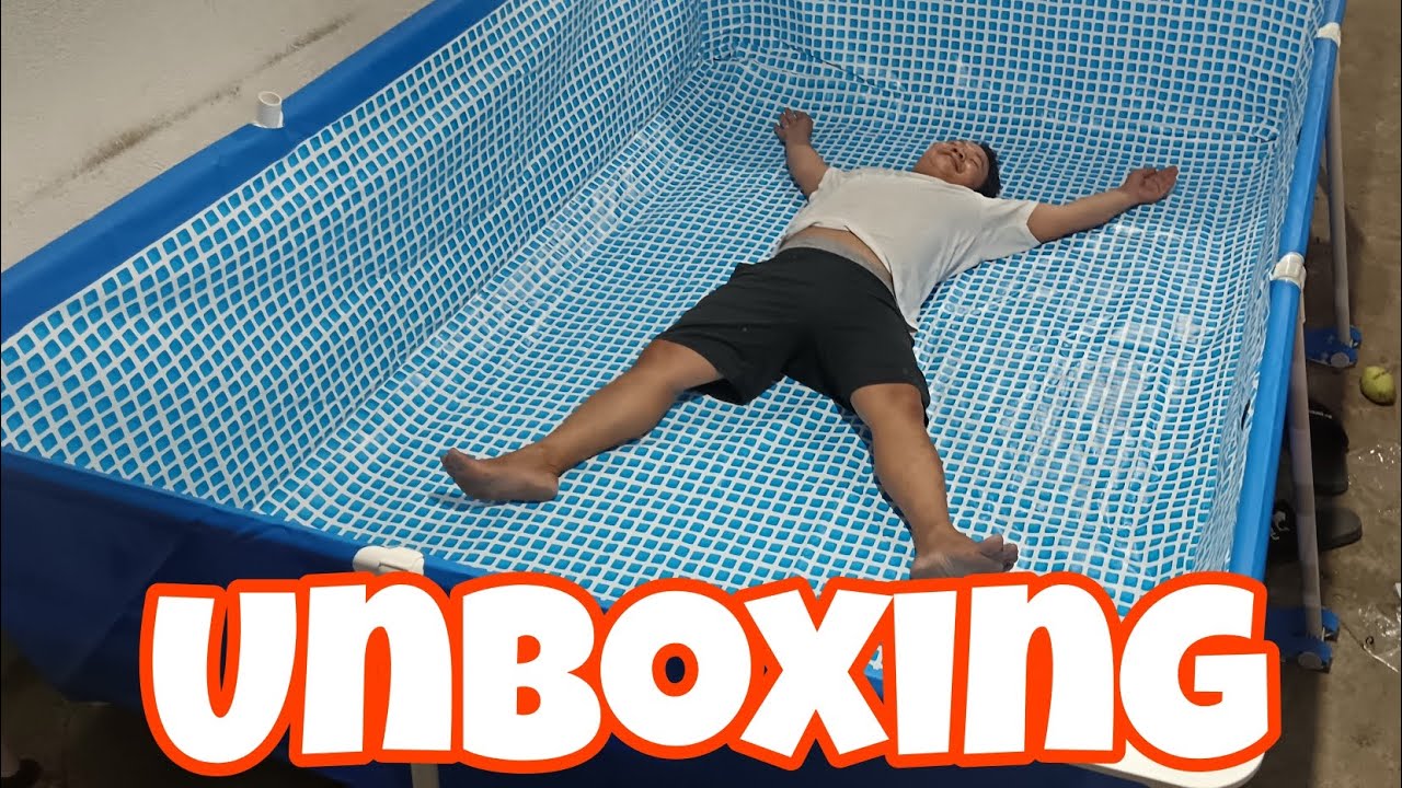 UNBOXING + SET UP INTEX PORTABLE POOL (ASMR) - YouTube