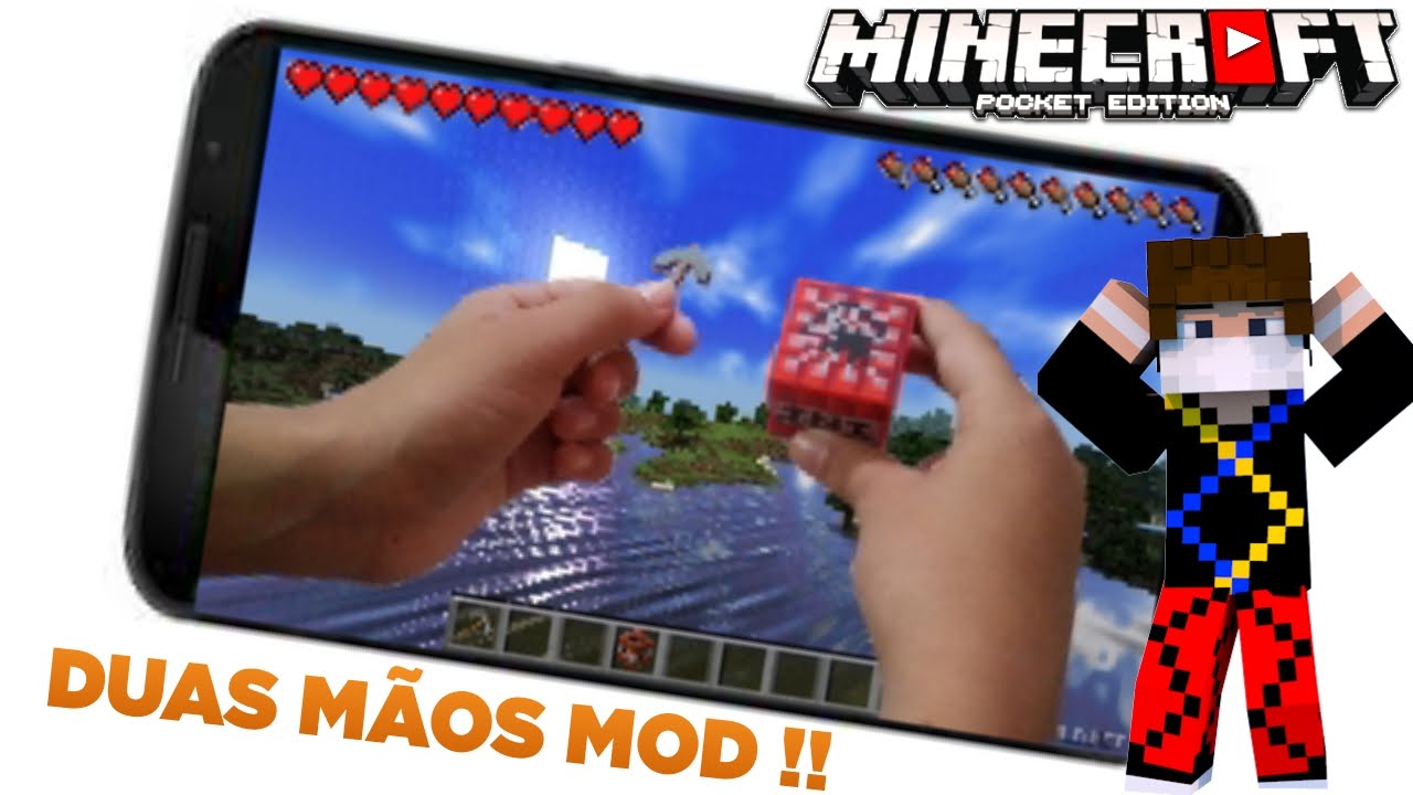 Minecraft PE 0.15.X: DUAS MÃOS MOD ATUALIZADO !! DUAL WIELDING MOD FOR ...