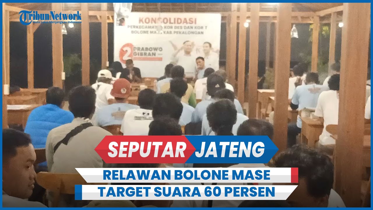 Relawan Bolone Mase Gibran Target Suara 60 Persen di Kab Pekalongan ...