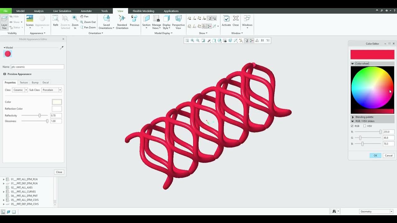 how to create curve by using #Equation in creo, #Curve in creo - YouTube