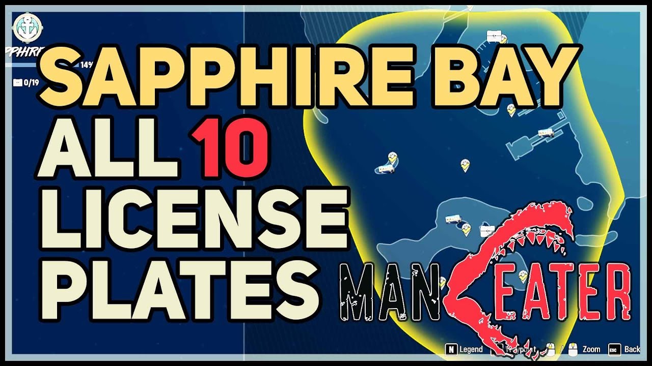 All Sapphire Bay License Plates Maneater - YouTube
