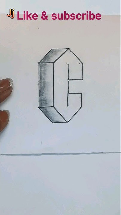 How to draw 3d C letter 🥰 art ll drawing #youtubeshort#shorts#short ...