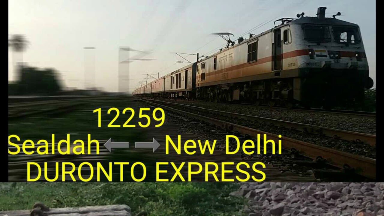 Sealdah-New Delhi DURONTO Express /12259/ skipping Fathepur - YouTube