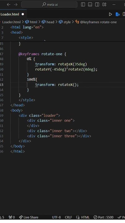 Designing A Loader Using Html And Css Coding Html Codingtutorial Html5 Programming Css 6777