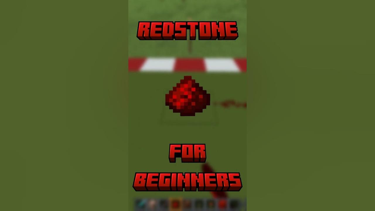 REDSTONE FOR BEGINNERS: Redstone Dust - YouTube