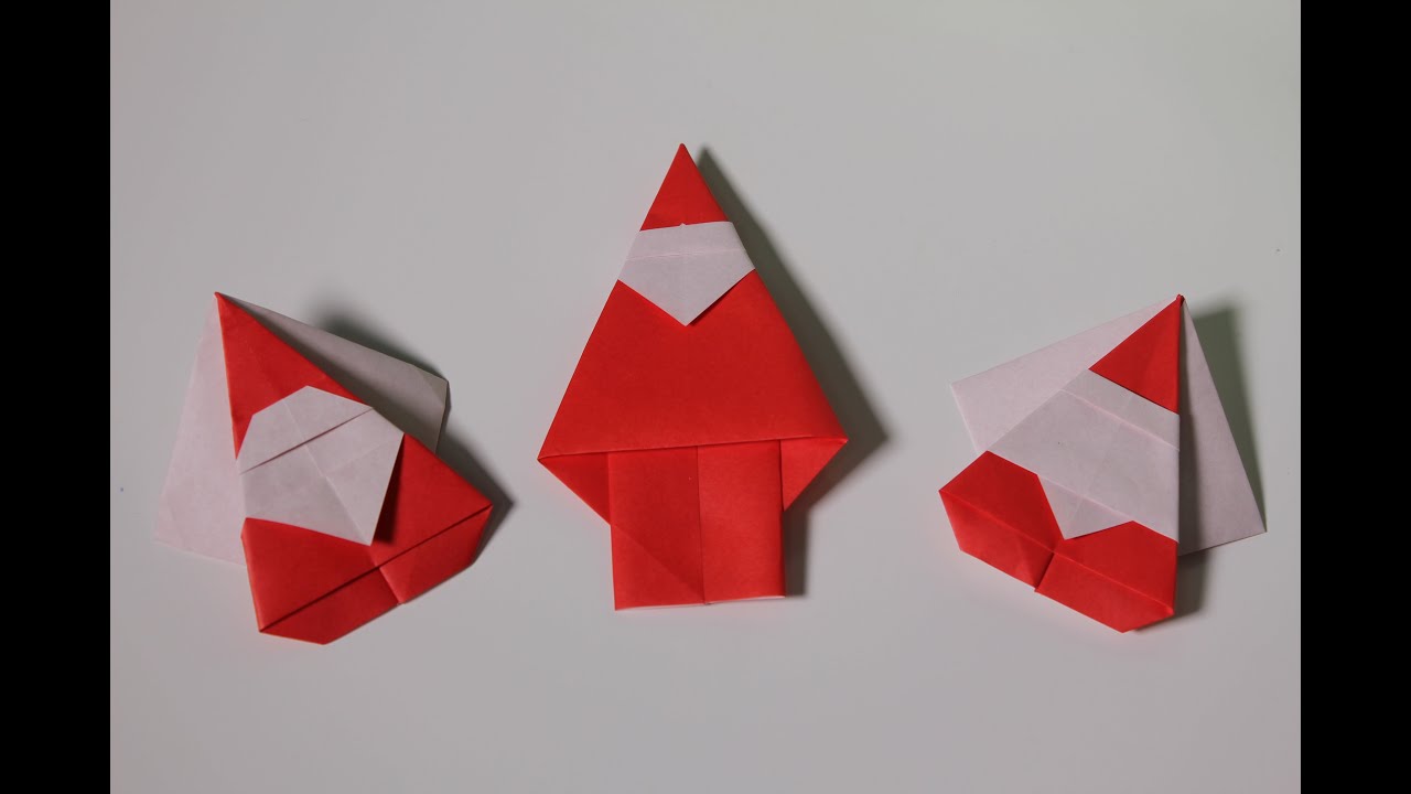 How to Origami Christmas: Santa Claus - YouTube