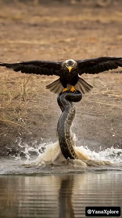 Eagle Snatches Huge Python From Water – Wildest Hunt Ever! - YouTube