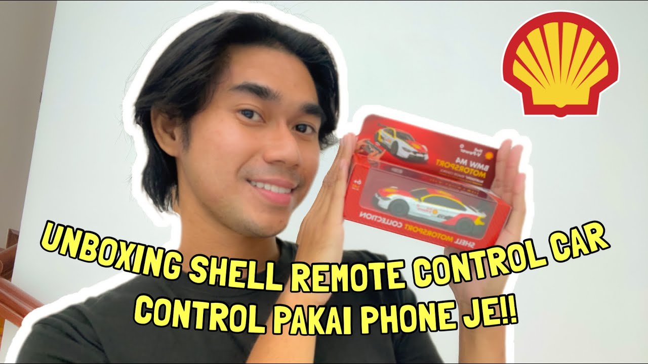 UNBOXING SHELL MOTORSPORT RC CAR MALAYSIA (CONTROL PAKAI PHONE JE ...