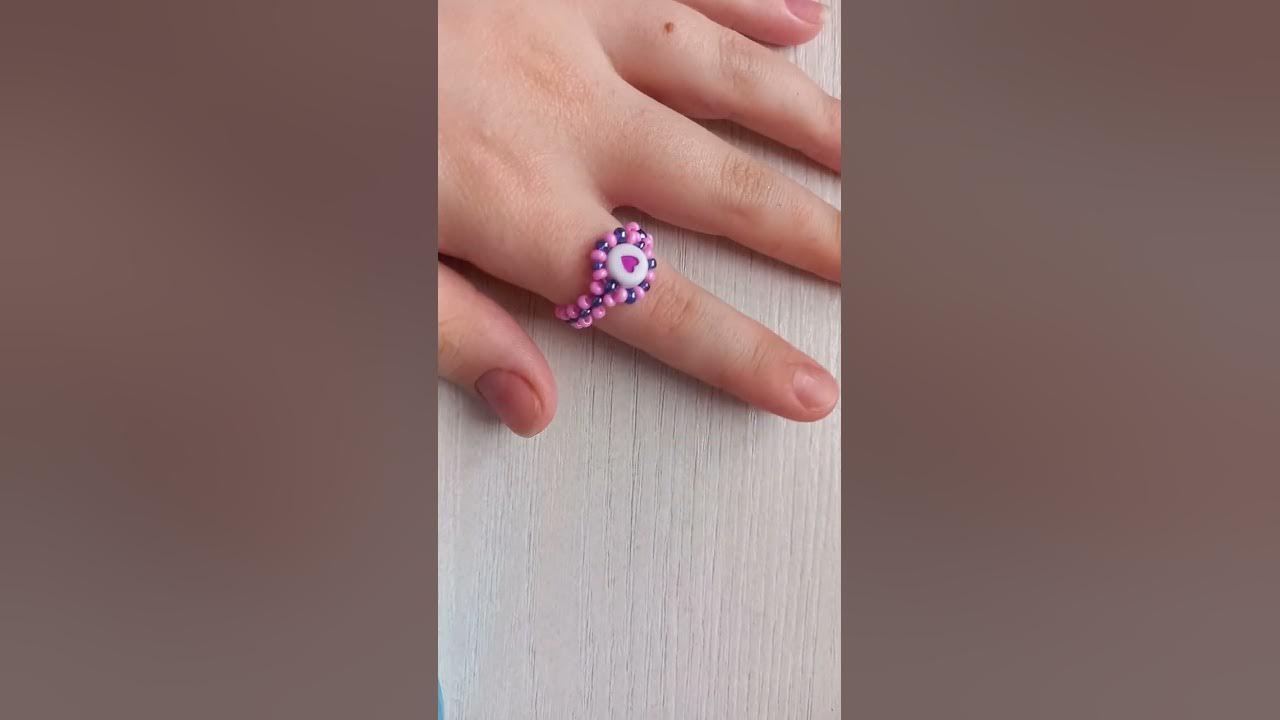 два очень красивых колечек из бисера💗 - YouTube