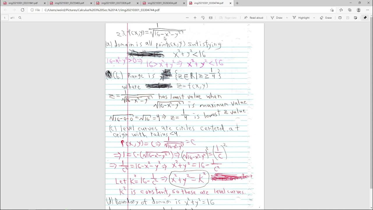 Calculus 3 Section 14.1. Functions of several variables - YouTube