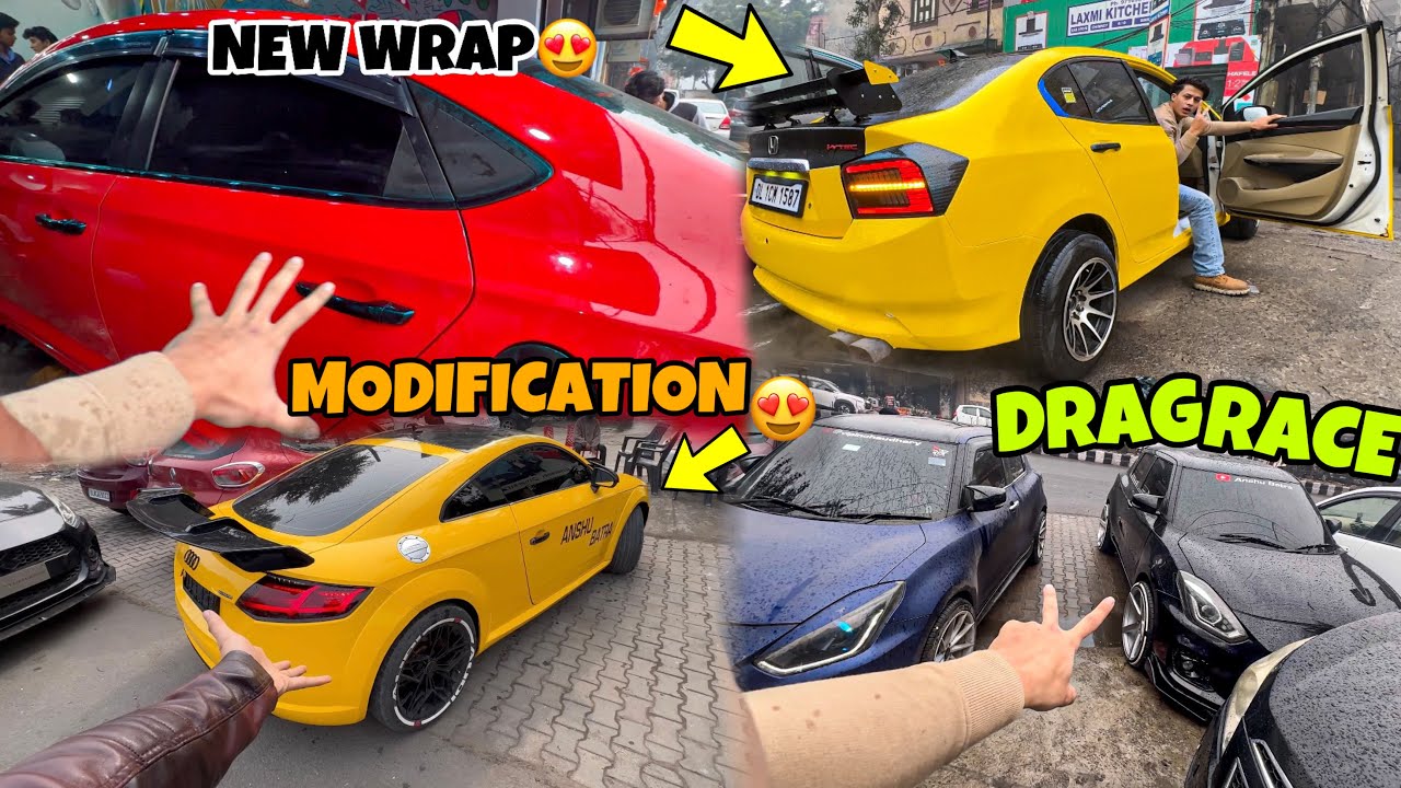 New Wrap😍 Modification in Delhi | Most Modified Cars in Delhi😍DragRace ...