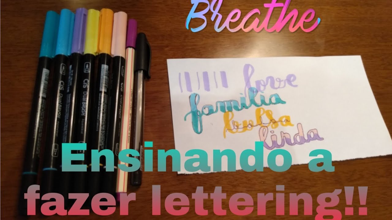 Ensinando a fazer lettering! - YouTube