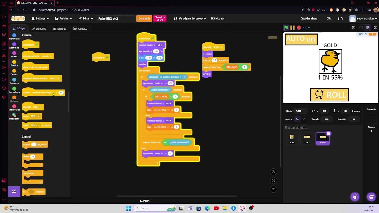como hacer sols rng en scratch parte 2 - YouTube